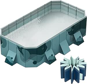 Amazon.com: MIULUIRIN Foldable Pool, Large Pet Pools with Drain Hole ...