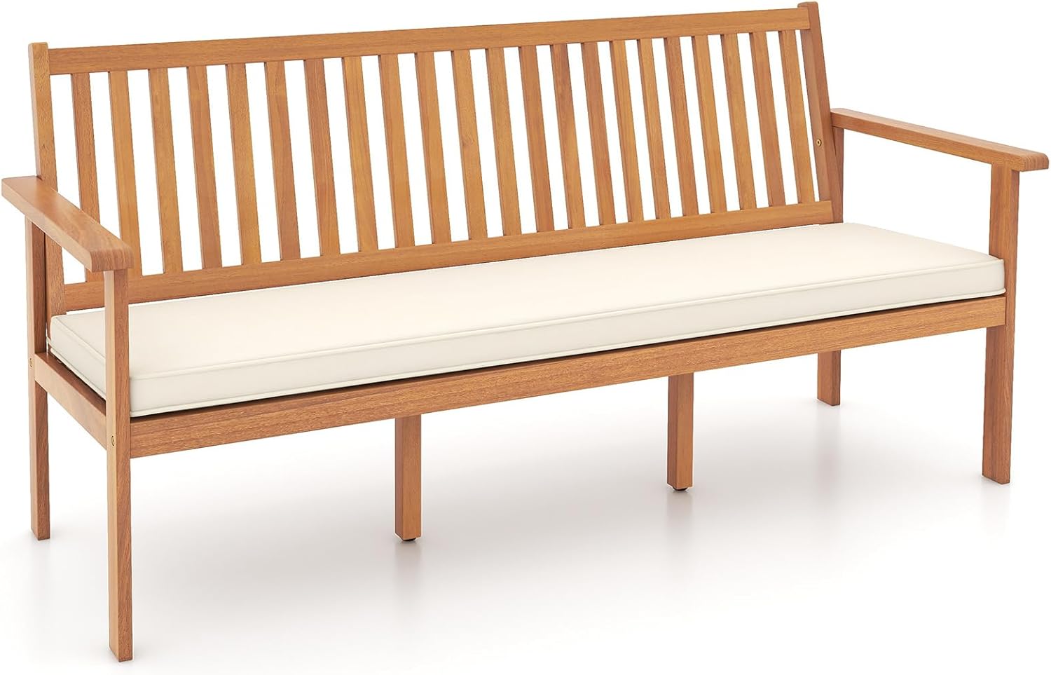 Amazon.com: Giantex Acacia Wood Outdoor Bench with Removable Seat ...