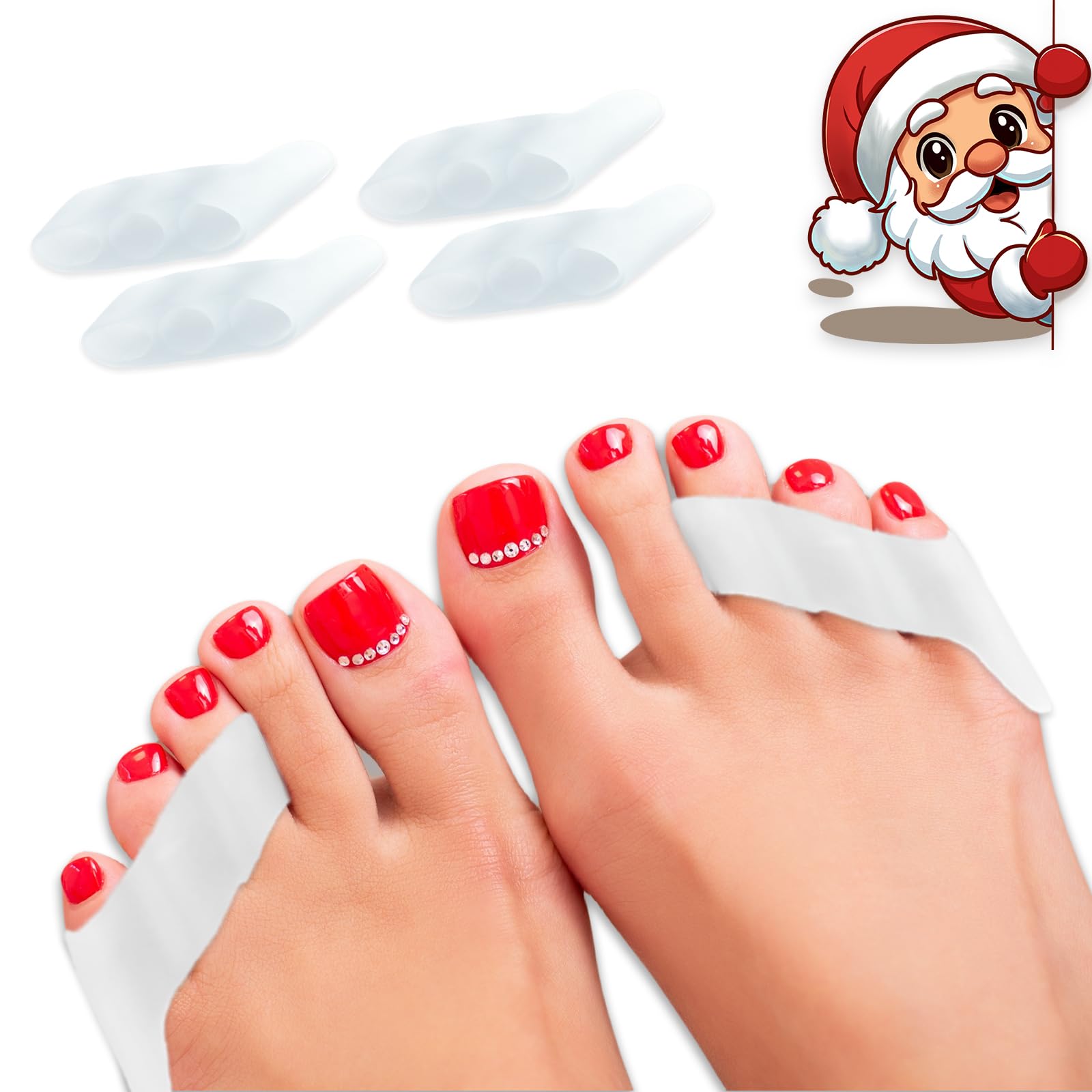Amazon.com : Gostphant Pinky Toe Separators, Gel Toe Straighteners with ...