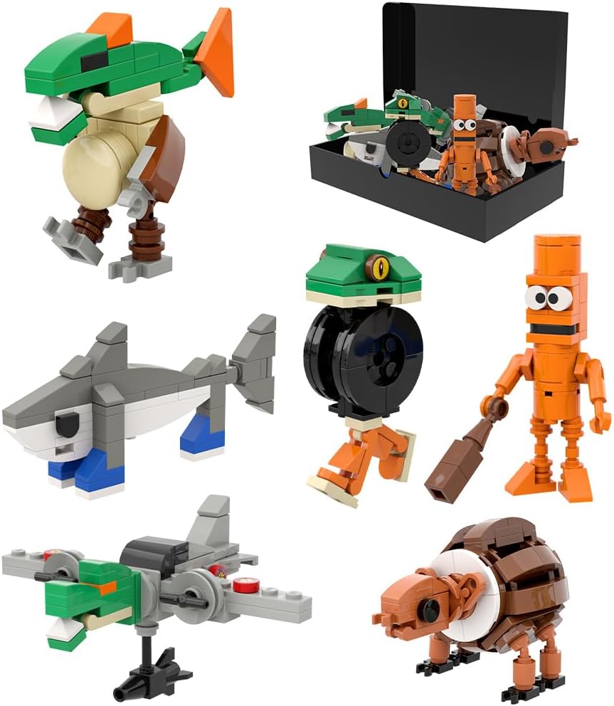 Amazon.com: WDYTWFA 290 Pieces Italian Brainrot Building Blocks Kit - 6 ...