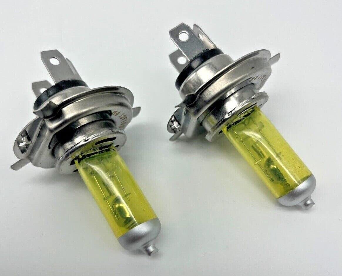 MSA Super Yellow H4 Car Headlight Bulb 2300K 472 12v 100w (Twin ...