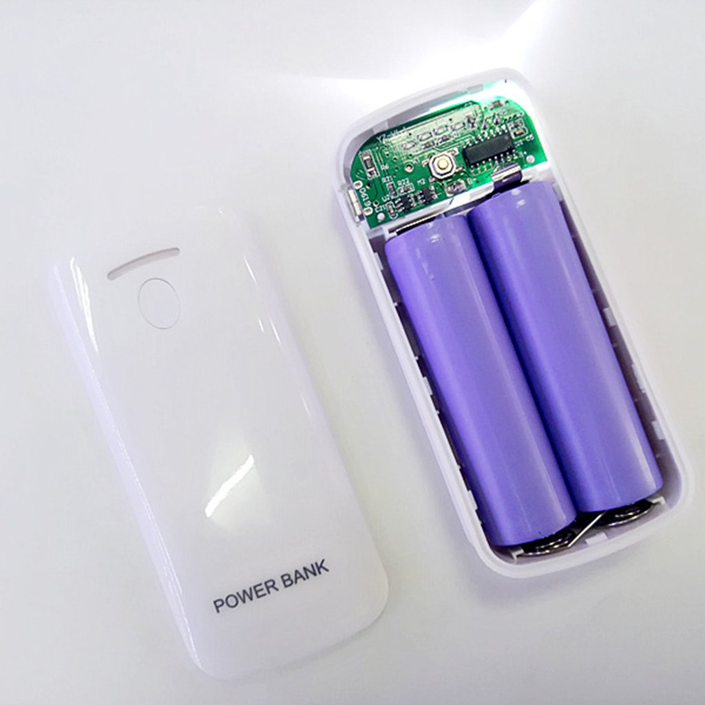 ATORSE DIY Mobile Phones External USB Power Bank Case Kit 18650 Battery ...