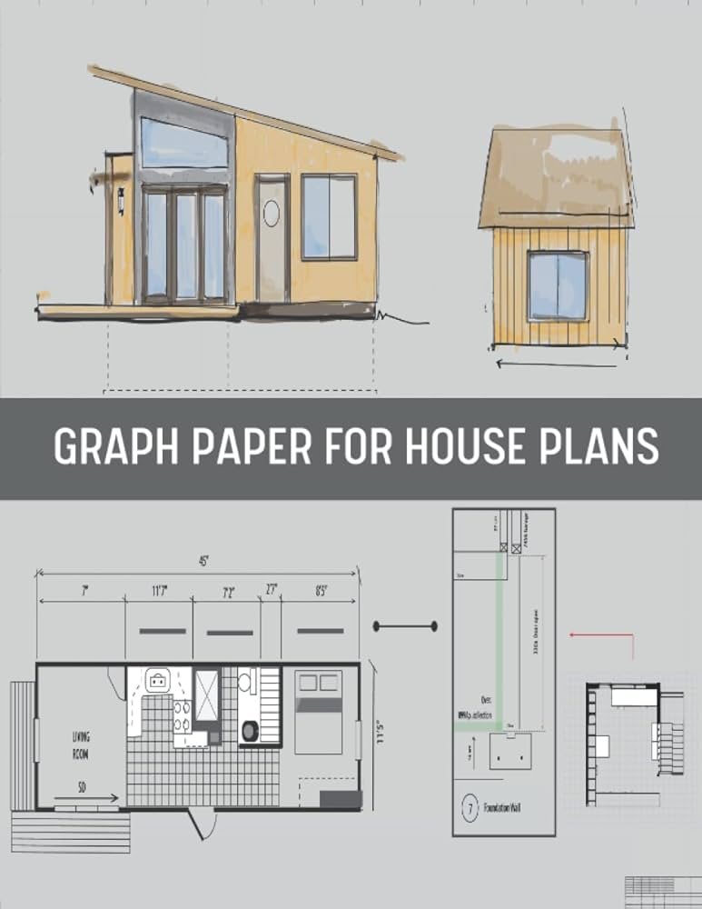 Graph Paper To Draw House Blueprint Isometric Paper And Drawing On It