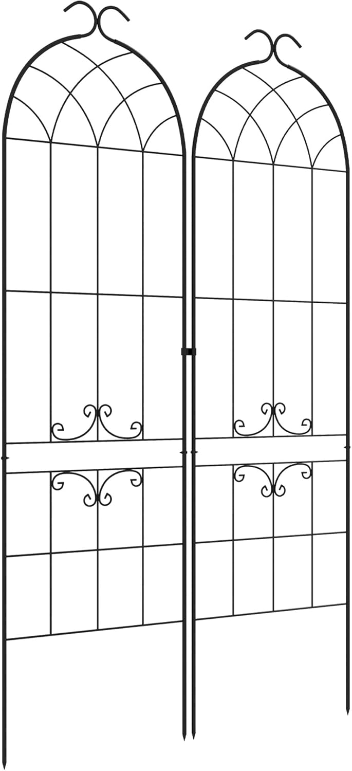 Outsunny 2 Pcs Garden Trellis for Climbing Plants, 71 x 20 in Outdoor ...