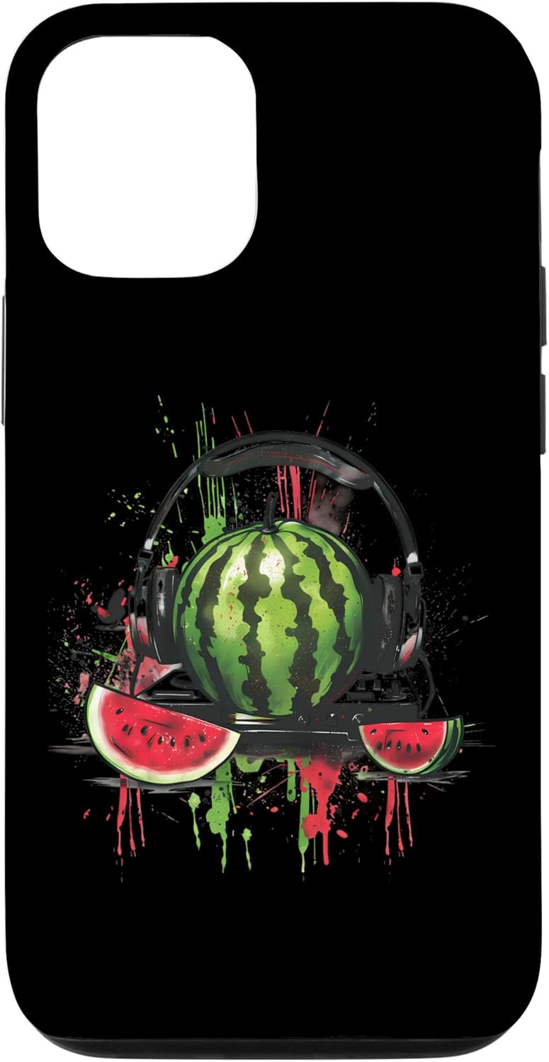Amazon.com: iPhone 15 Watermelon DJ Dance Music Techno Music Headphones ...