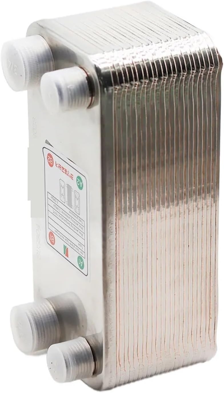 Heat Exchanger, 24 Plates Heat Exchanr Beer Wort Chiller Cooler SUS 304 ...