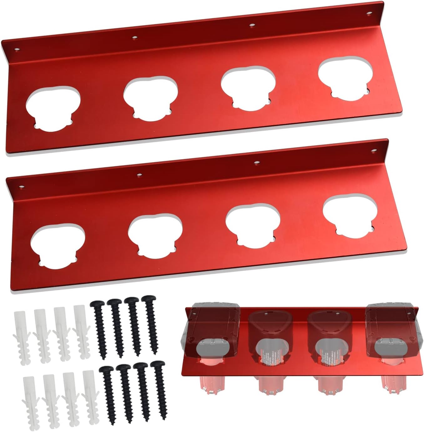 Amazon.com: Metal Milwaukee M12 Battery Holder,Durable Battery Wall ...