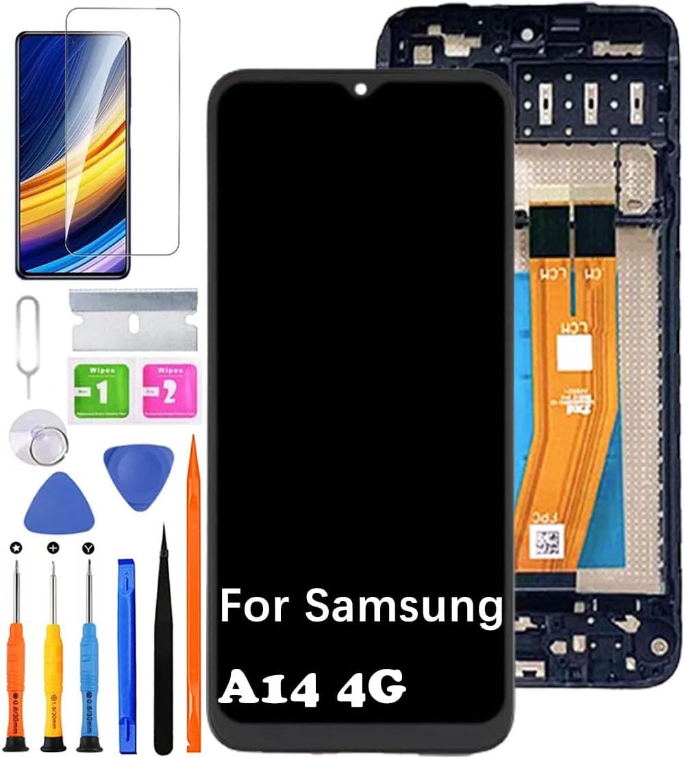 Amazon.com: Avvood for Samsung Galaxy A14 SM-A145F SM-A145M A145M A145F ...