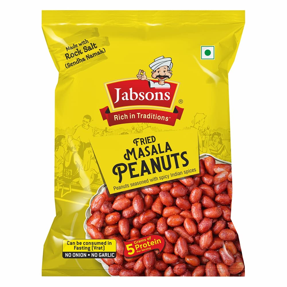 Amazon.com : Jabsons - Fried Masala Peanuts 200 gms (Crispy & Crunchy ...