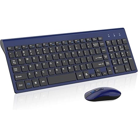 Amazon.com: Brown Wireless Keyboard and Mouse Combo,Colorful Retro ...