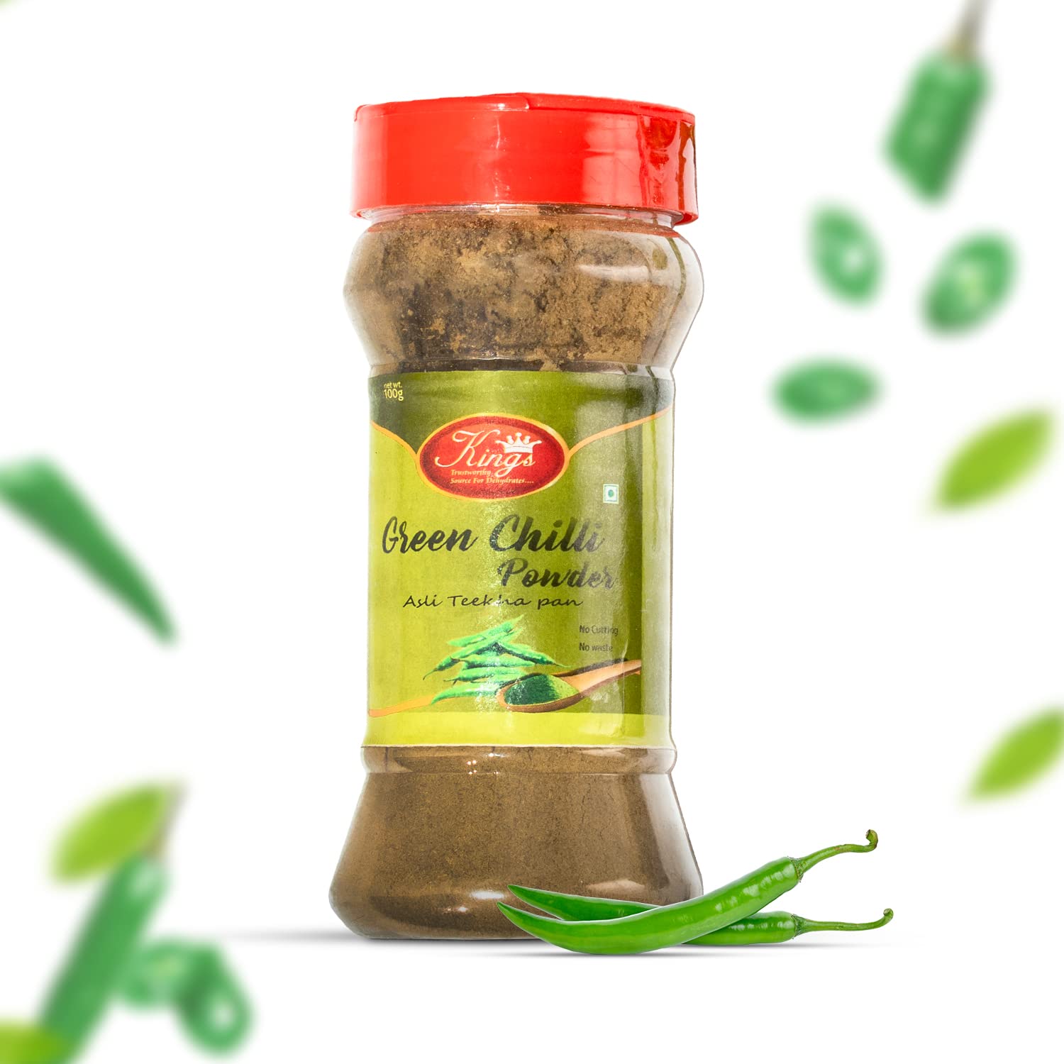 KINGS Green Chilli Powder, Healthy Addition to Your Kitchen, Include ...