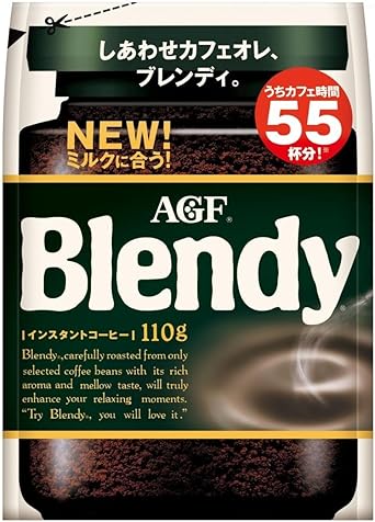 Amazon.co.jp: AGF ブレンディ 袋 110g 【 インスタントコーヒー 】【 水に溶けるコーヒー 】【 カフェオレ 好きに 】【 詰め替え 】 : 食品・飲料・お酒