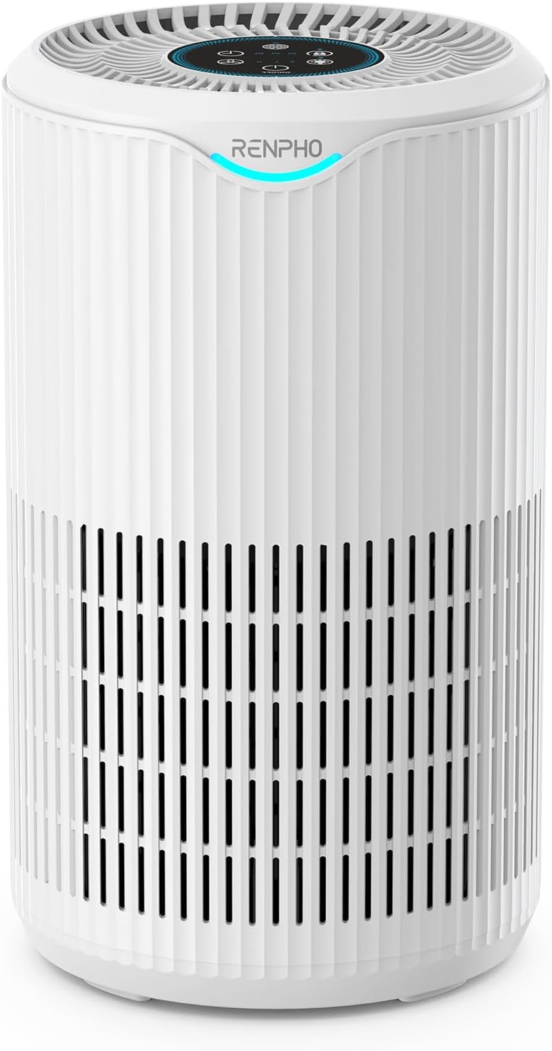 RENPHO Air Purifier for Large Room up to 1400 Sq Ft, True HEPA Filter ...