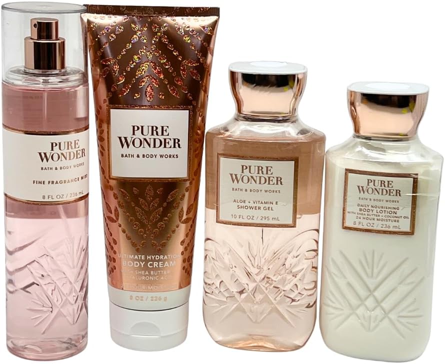 Amazon.com : Bath & Body Works PURE WONDER Deluxe Gift Set - Fragrance ...