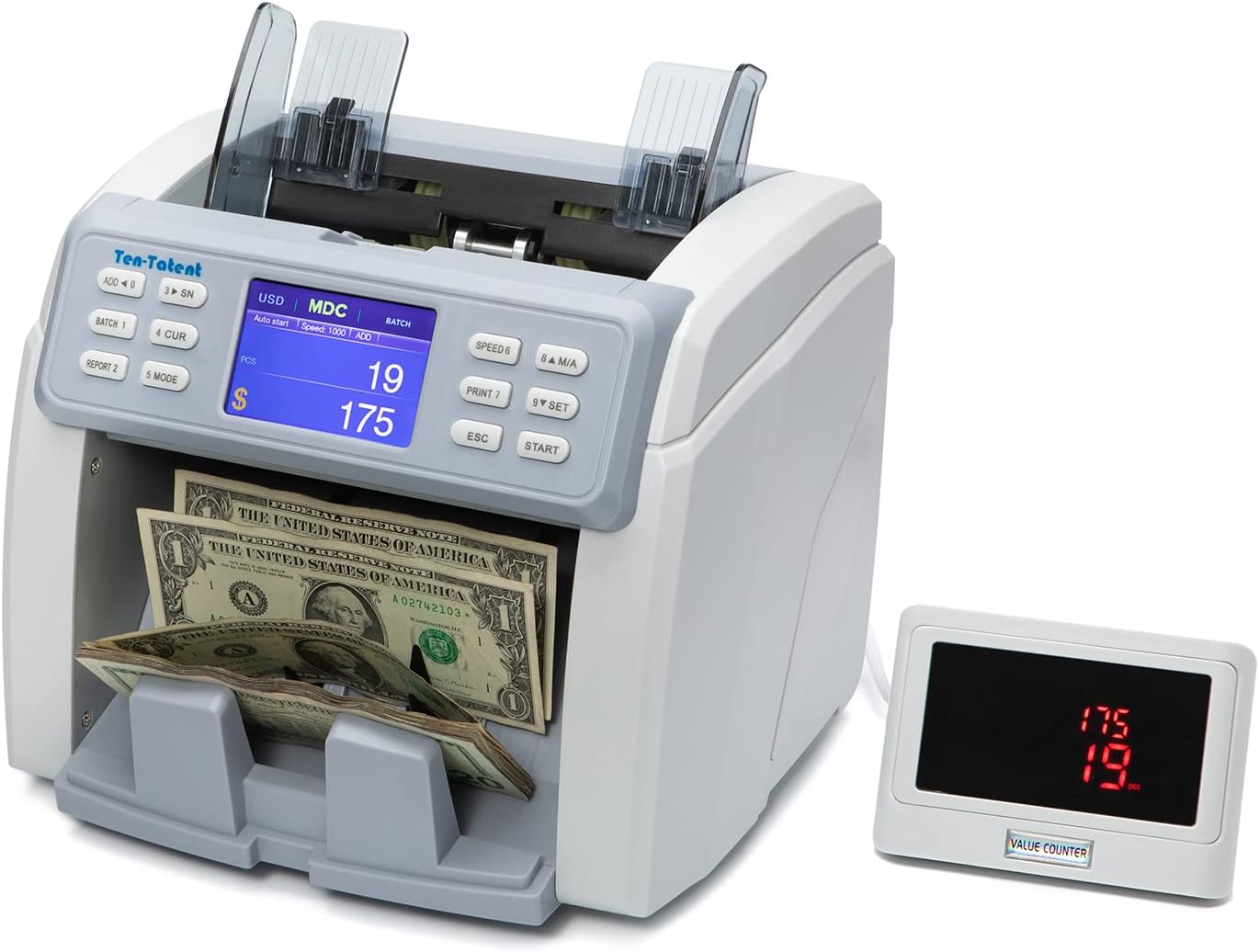 Amazon.com : Ten-Tatent SH-02C Bank Grade Mixed Denomination Money ...