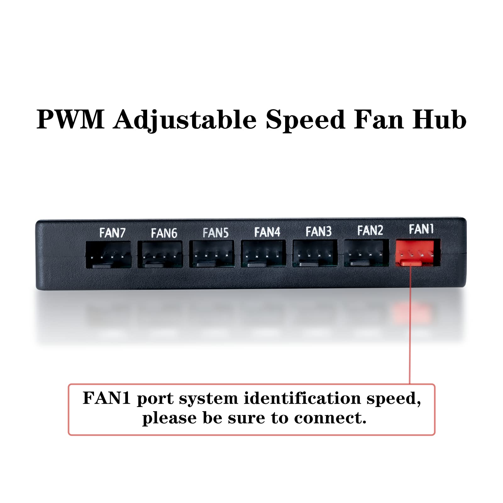 Snapklik.com : upHere 7-Port 4PIN SATA PWM Fan Hub/Splitter For CPU ...