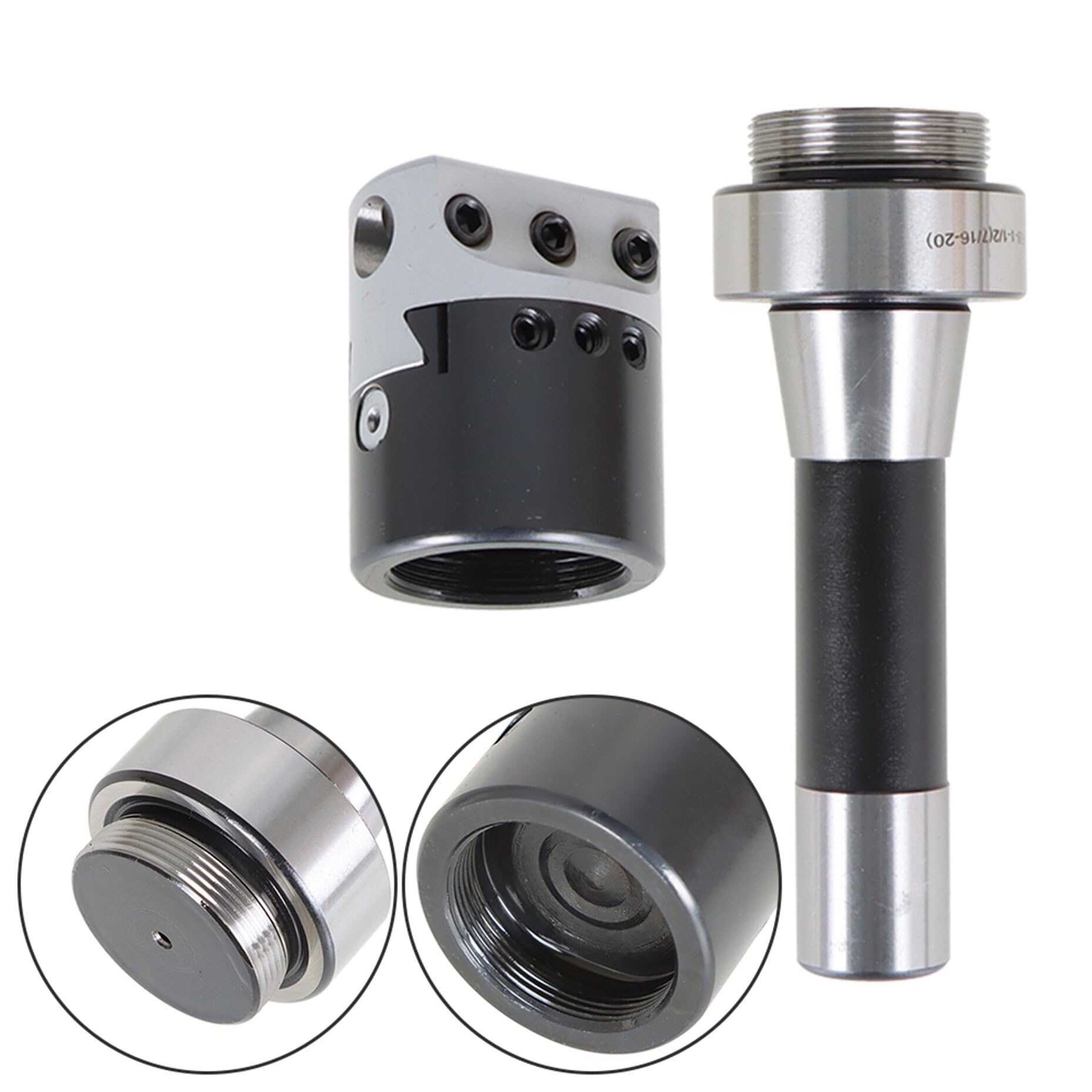 Snapklik.com : Kimllier 2 Inch Boring Head R8 Shank 9Pcs 1/2 Inch Shank ...