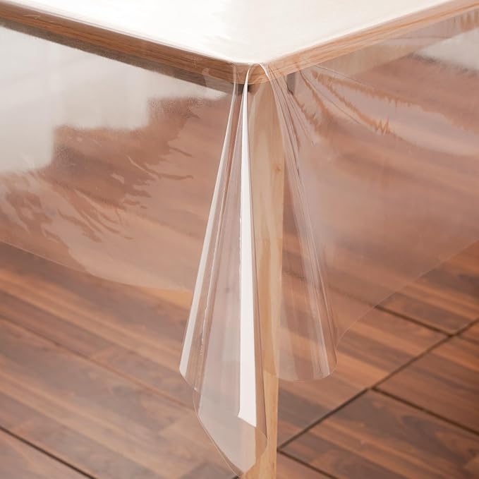 Amazon.com: Rawgoodz Clear Plastic Tablecloth Protector 54x54 inch ...