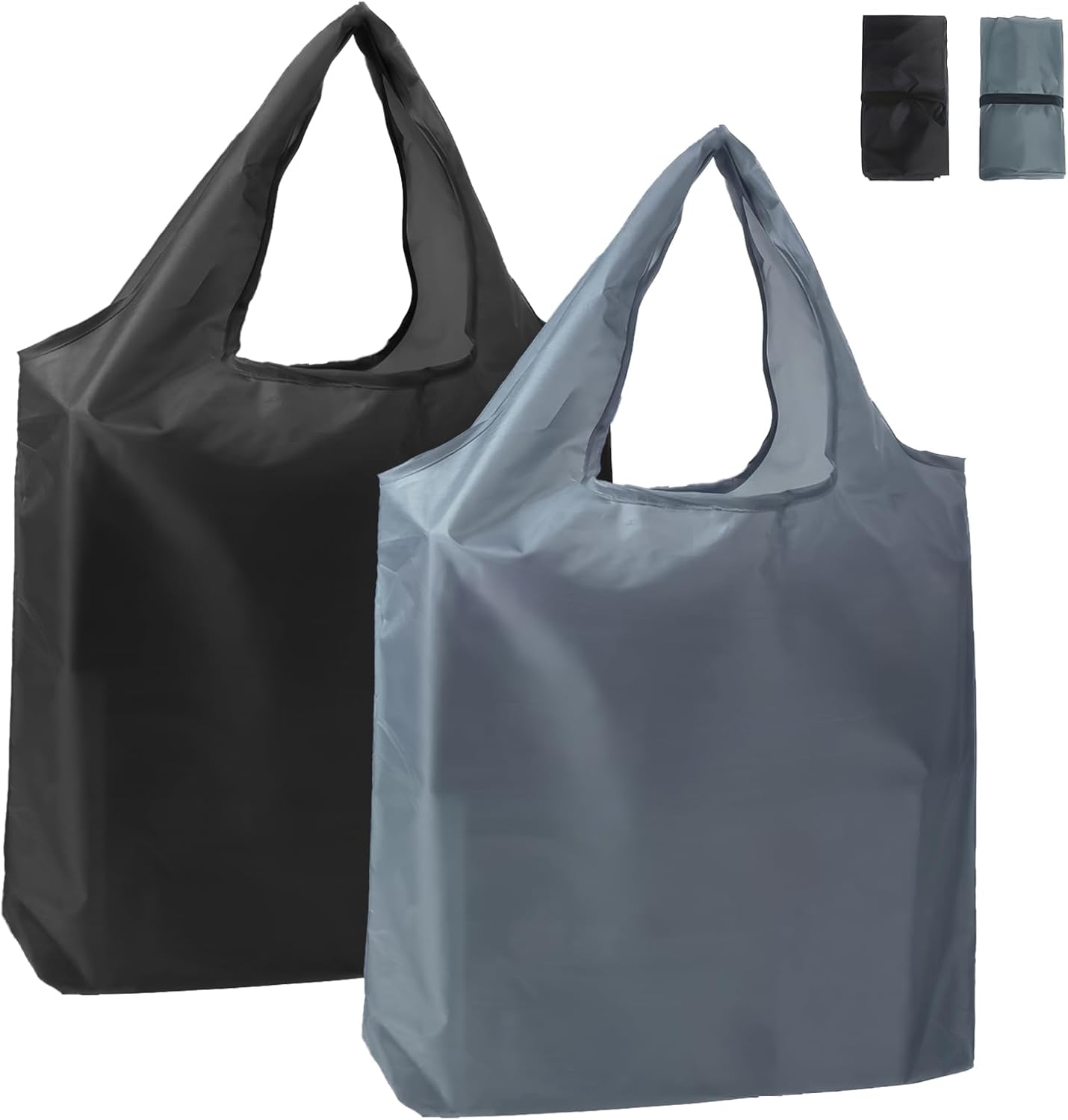 Reusable Shopping Bags 2 Pack Foldable Grocery Shopping Tote Bag ...