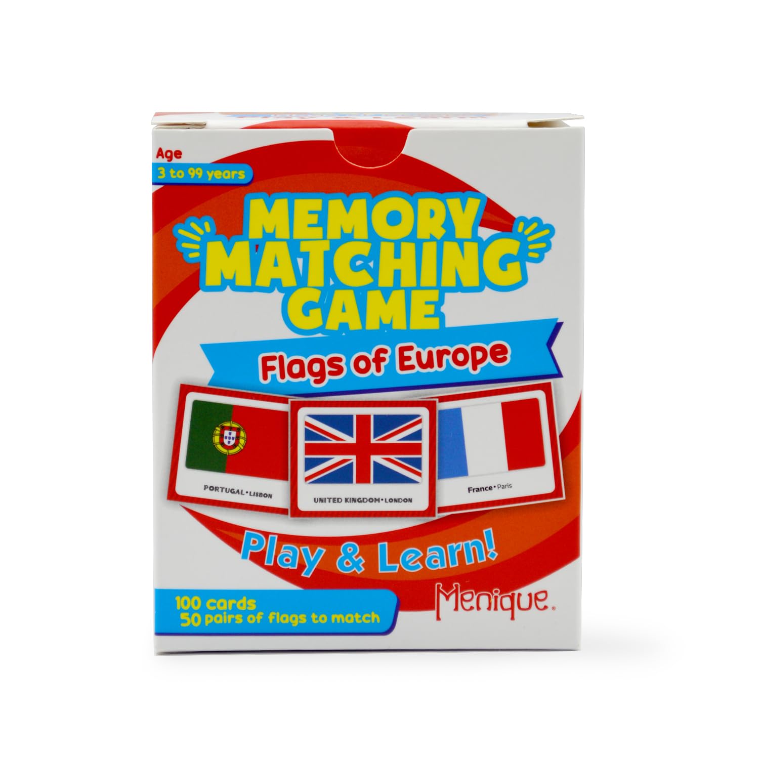 Amazon.com: Menique, Flags of Europe, Memory Matching Game. : Toys & Games