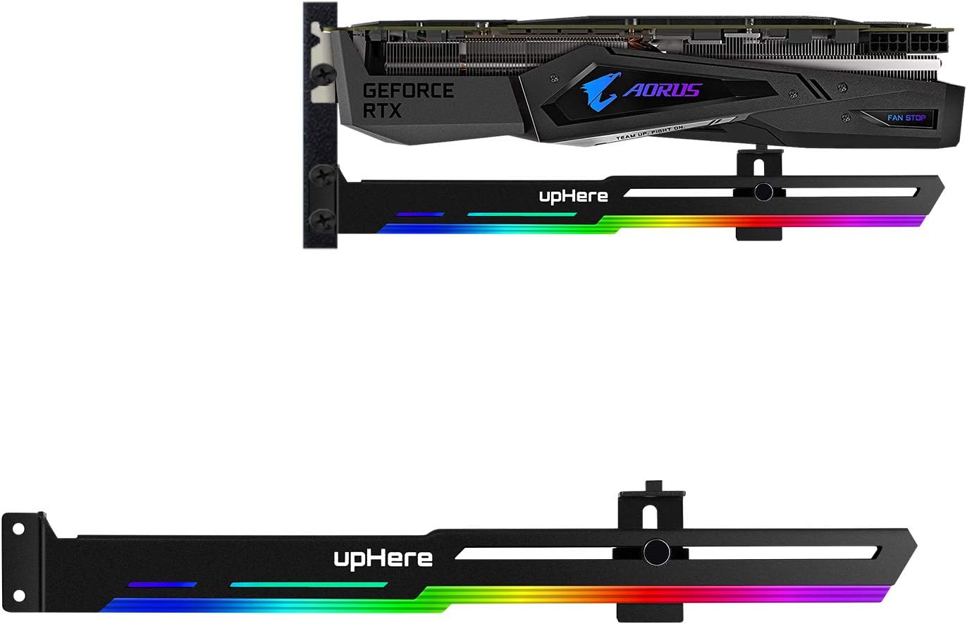 upHere GPU Brace Support Video Card Rainbow LED Graphics Card Sag ...