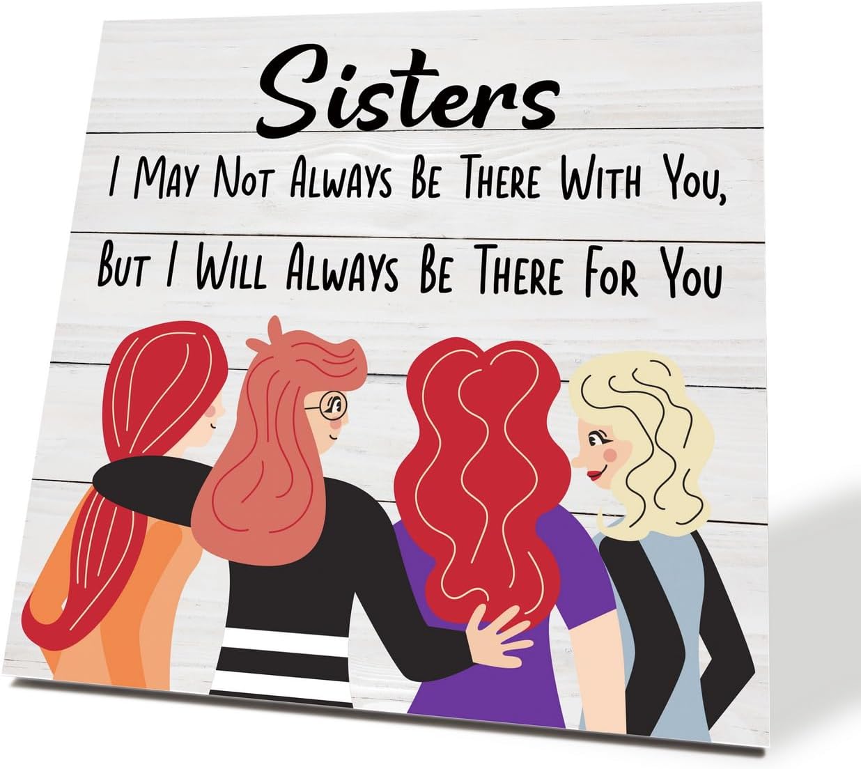 Amazon.com: Sister Decor Sign, Wooden Plaque Sign Table Decor, Long ...