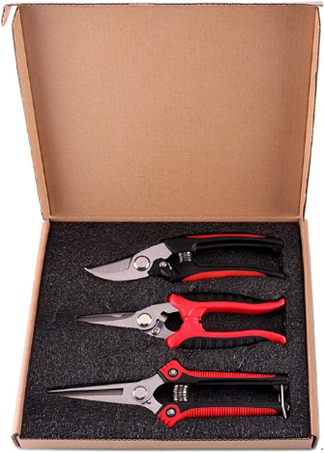 Amazon.com: Wisecoco 3 Pack Garden Pruning Shears Stainless Steel ...