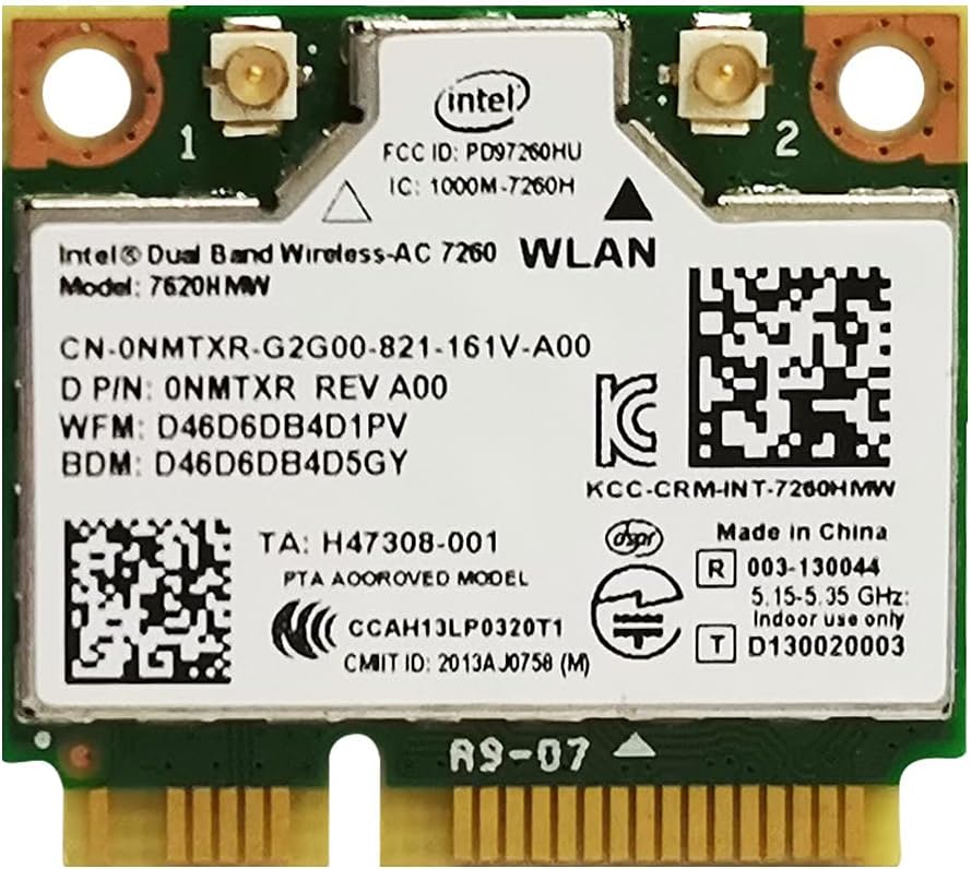 Amazon.com: Intel Dual Band Wireless Ac 7260 Wlan Wifi 7260hmw Mini-pci ...
