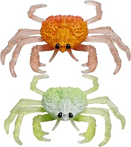 Amazon.com: 2 Pcs Realistic Crab Figurine Models Artificial Plastic ...