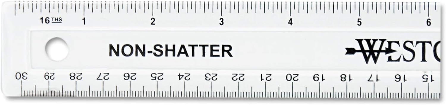 Amazon.com: Westcott 12" Shatterproof Ruler : Office Products