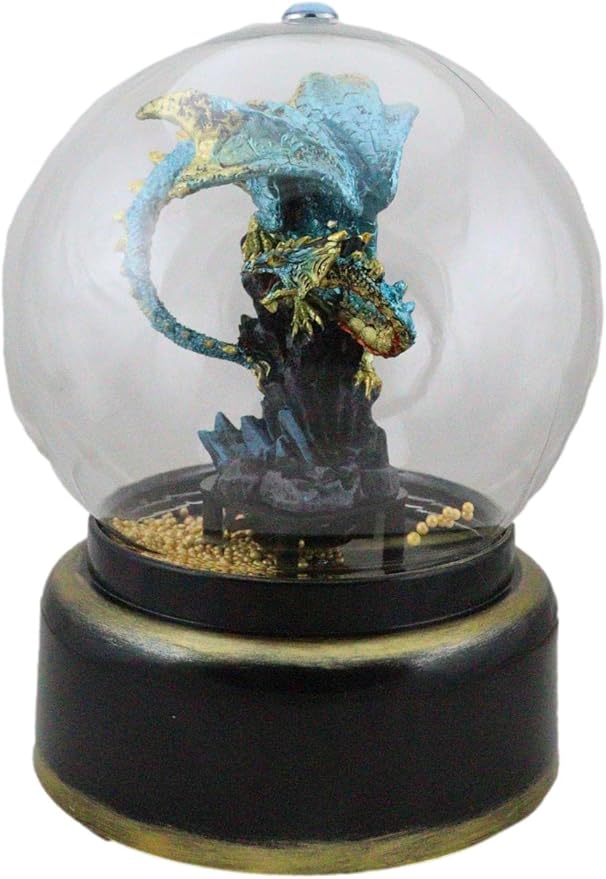 Amazon.com: Ebros Gift Metallic Iridescent Guardian Dragon Golden ...