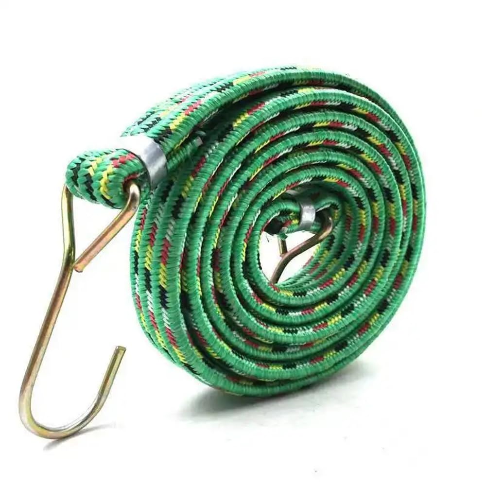 Stretchable Elastic Rope with Durable Steel Hooks, Flat Rubber Bungee ...