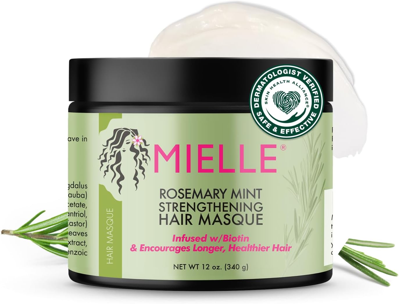 Amazon.com: Mielle Organics Rosemary Mint Strengthening Hair Mask for ...