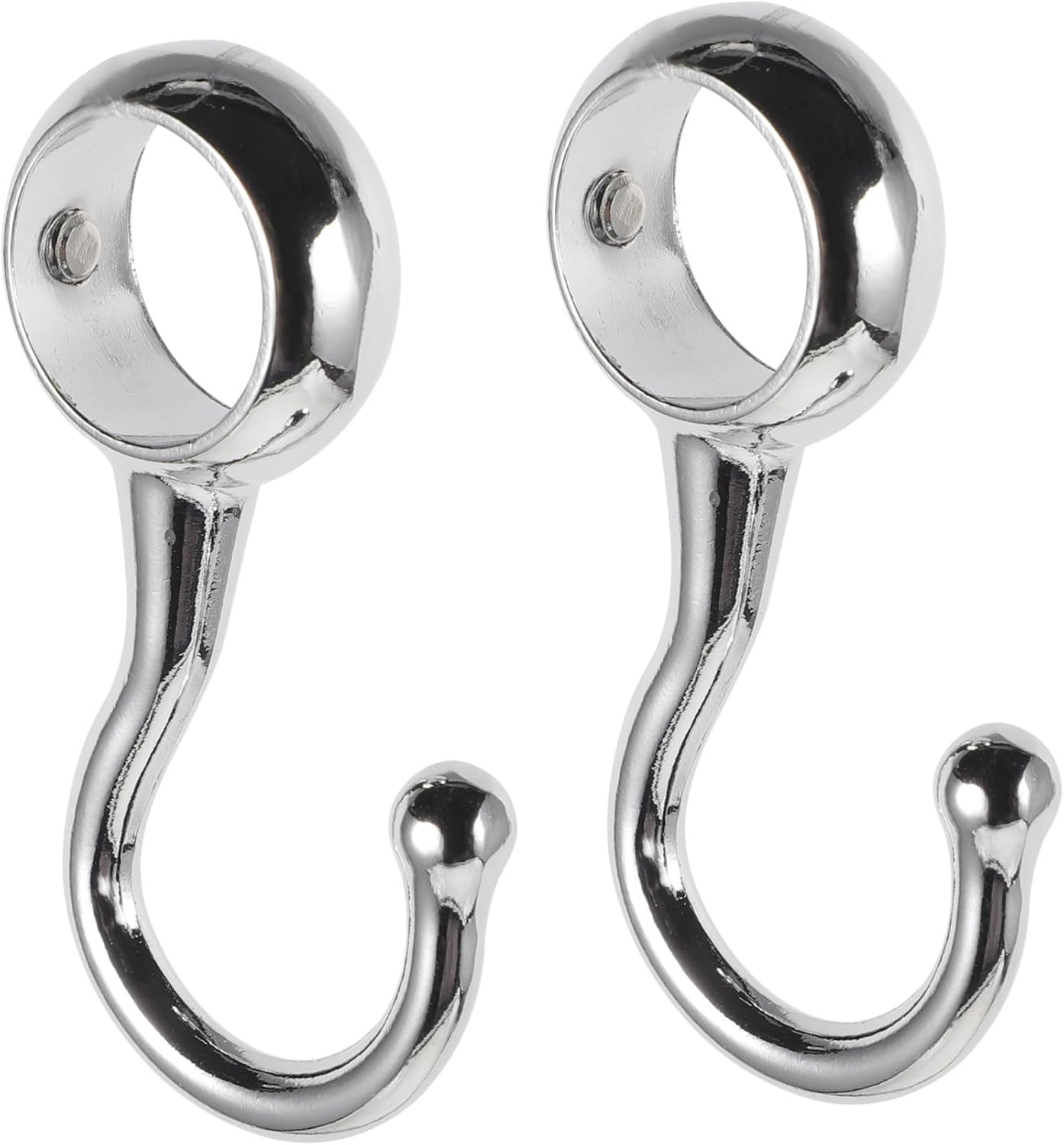 Amazon.co.jp: Cabilock 2個丸型フック 位置決めフック 属製 物干し竿 カーテンレール用 立不要 耐久性 : ホーム＆キッチン