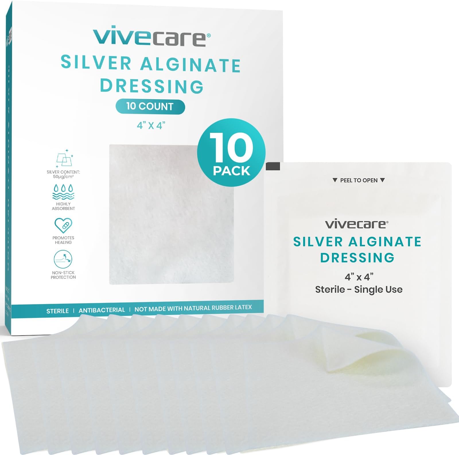 Amazon.com: SILVERCEL Non-Adherent Dressing [SILVERCEL NON-ADH DSG 2X2 ...