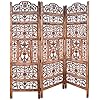 Amazon.com: TUP The Urban Port Handcrafted 3 Panel Mango Wood Screen ...