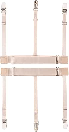 Kedofe Men Shirt Stays Adjustable Elastic Shirt Garter Shirts Holder ...