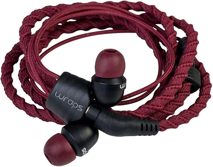 Amazon.com: Wraps Wearable Braided Wristband Headphone Earbuds, Classic ...