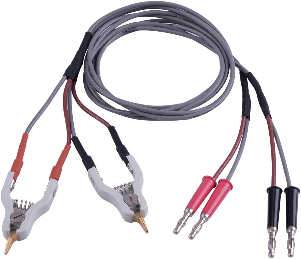 Amazon.com: beler 4 Wires Type Microresistivity Test Lead Cable Kelvin ...