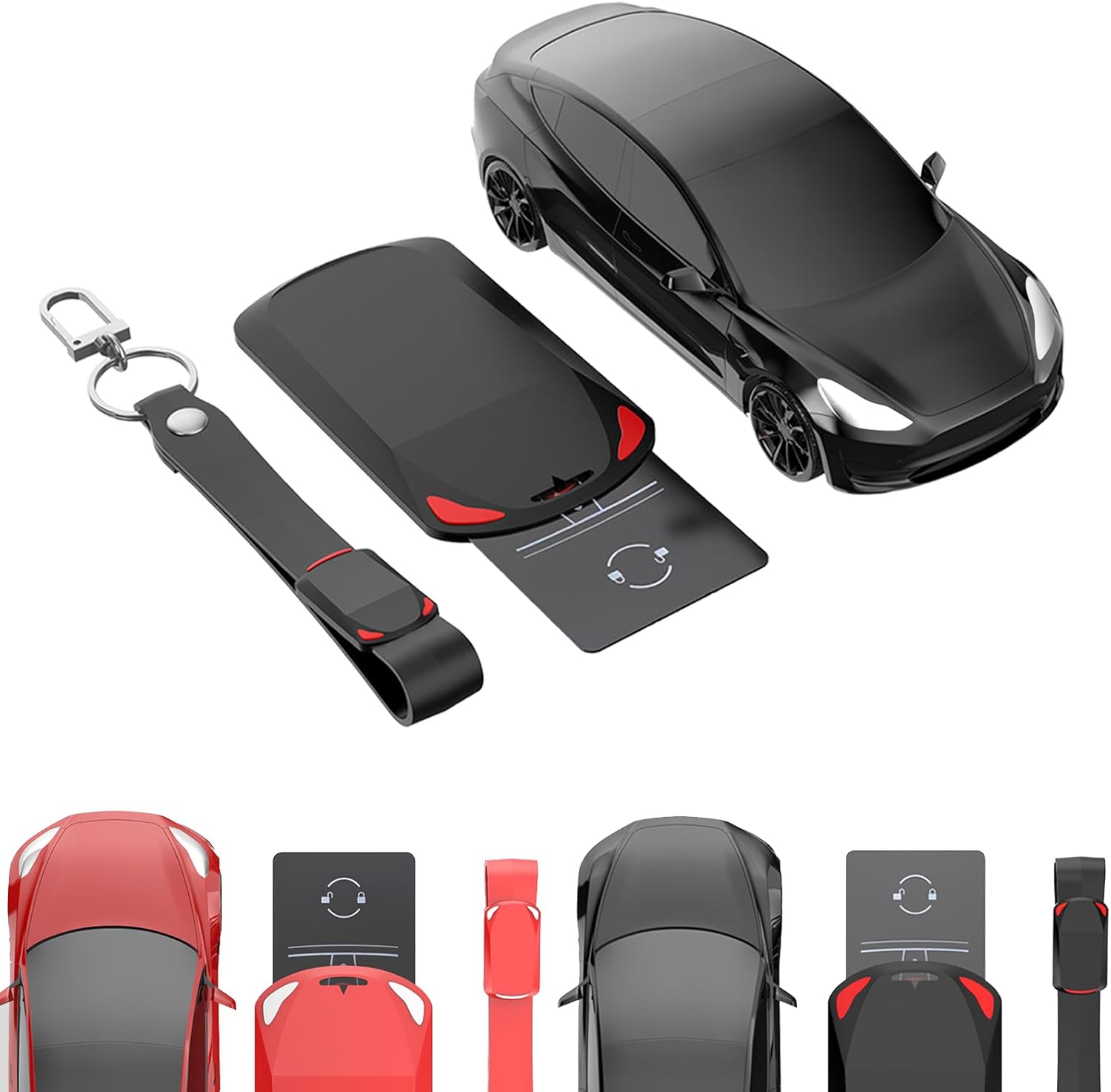 Amazon.com: ACCTONE Key Card Holder for Tesla: 2Pack Silicone Card Key ...