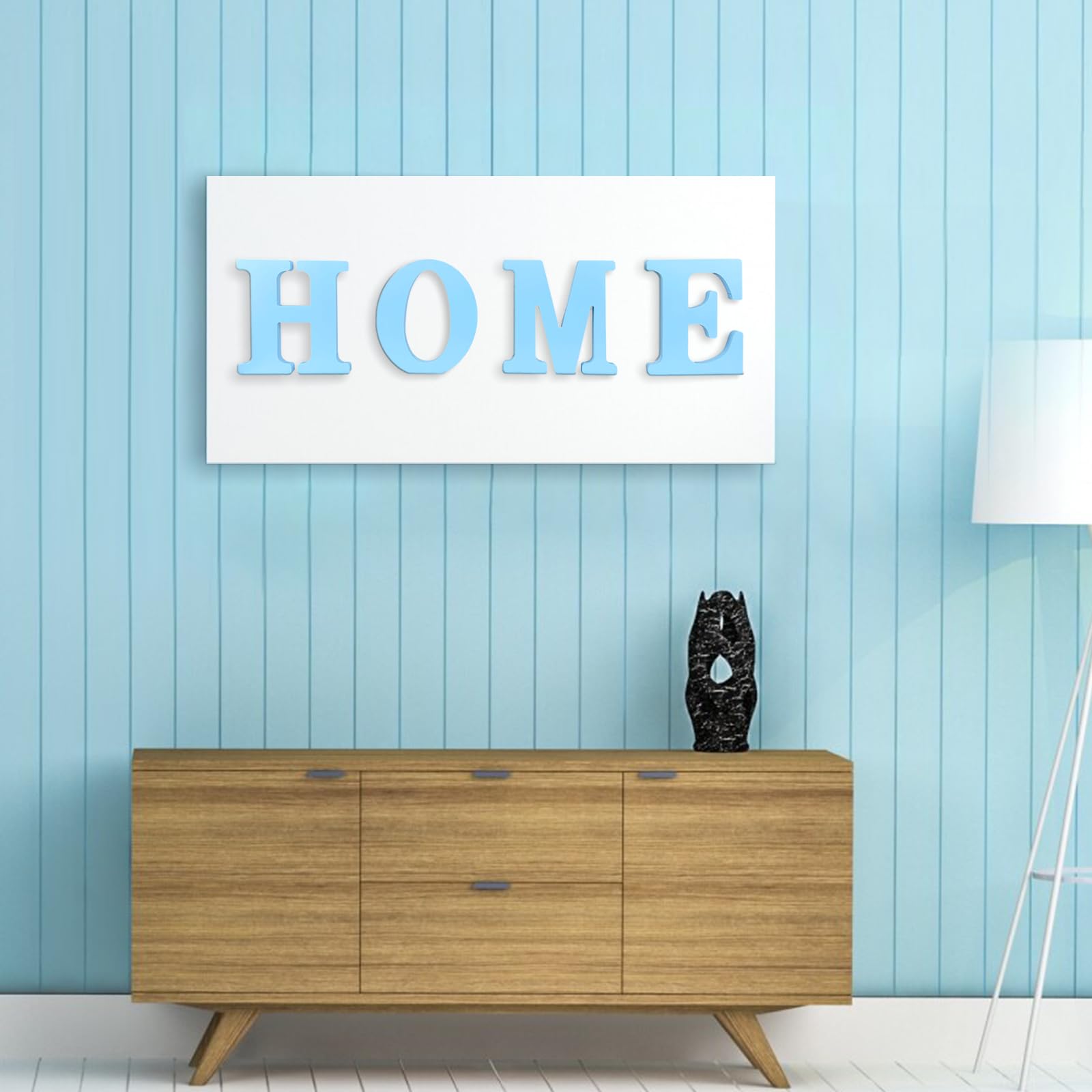 Snapklik.com : AOCEAN 6 Inch Blue Wood Letters Unfinished Wood Letters ...