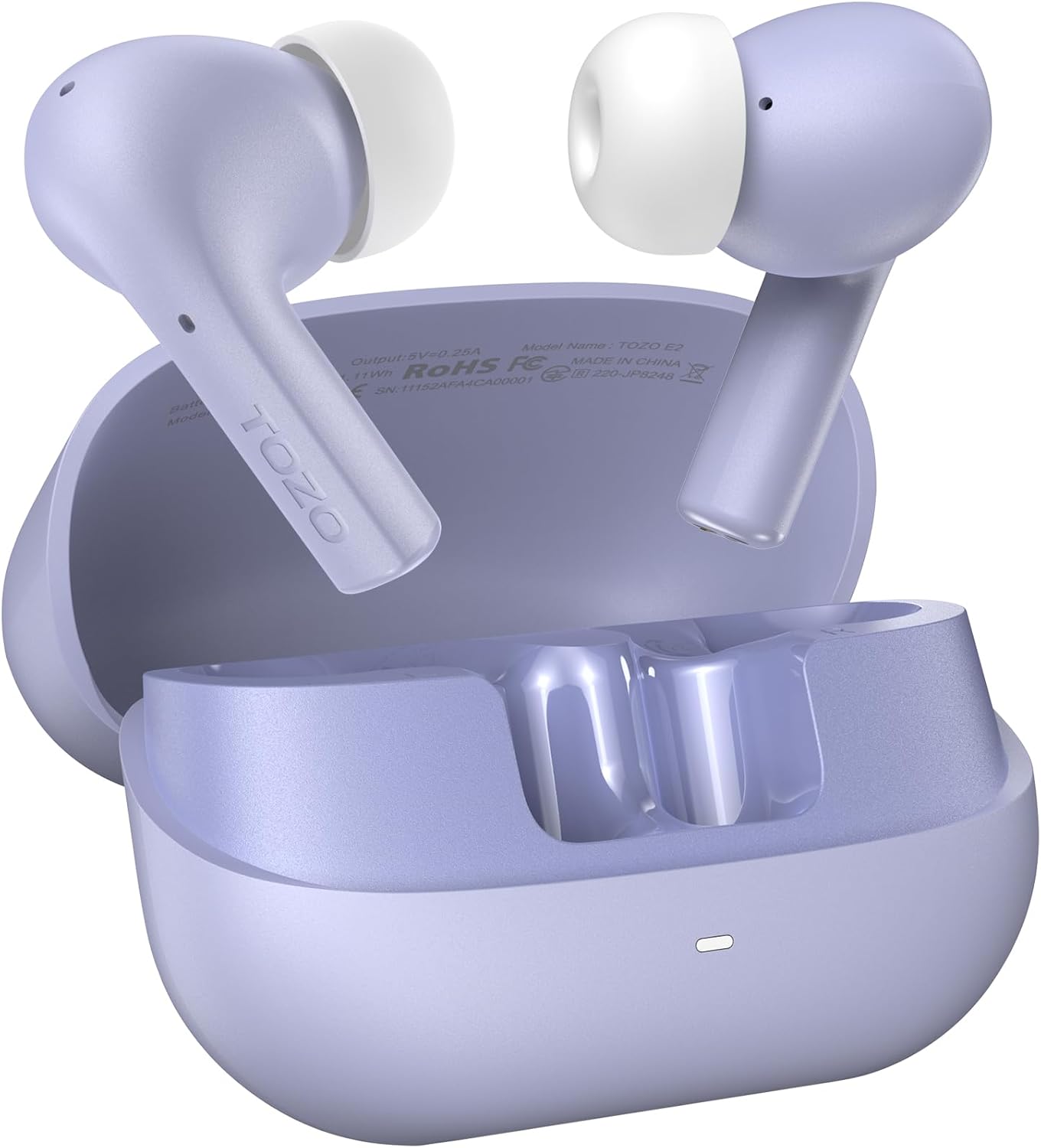 Amazon.com: TOZO E2 Wireless Earbuds with 2 Mics AI Call Noise ...