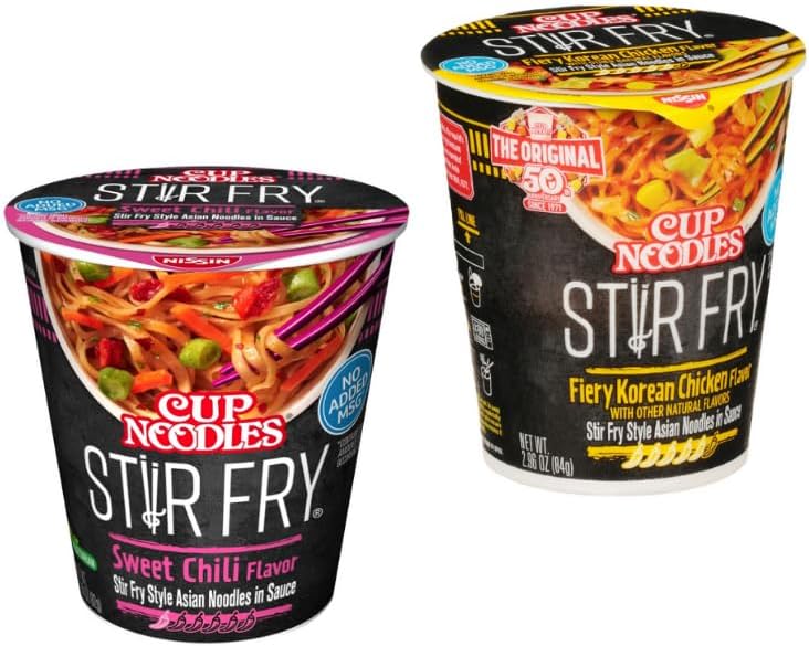 Amazon.com: Stir Fry, Cup Noodles Stir Fry Noodles in Sauce + King ...