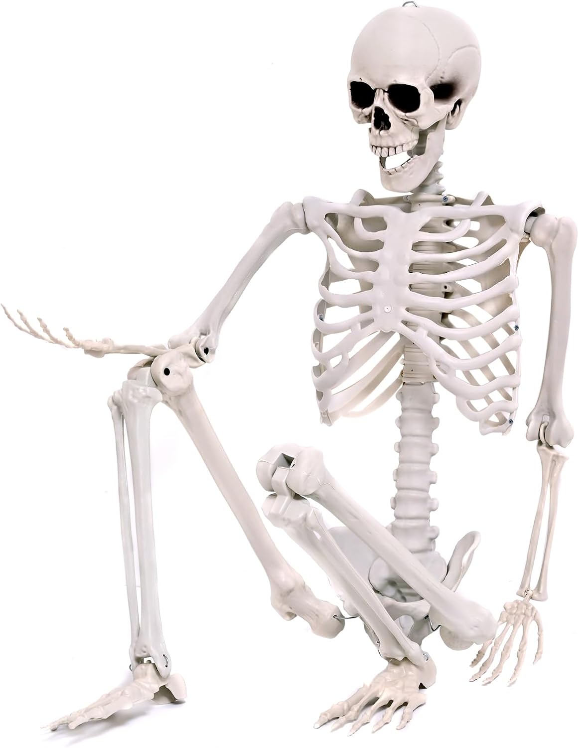 Amazon.com: Life Size Halloween Skeleton - 5.4ft Poseable Human Like ...