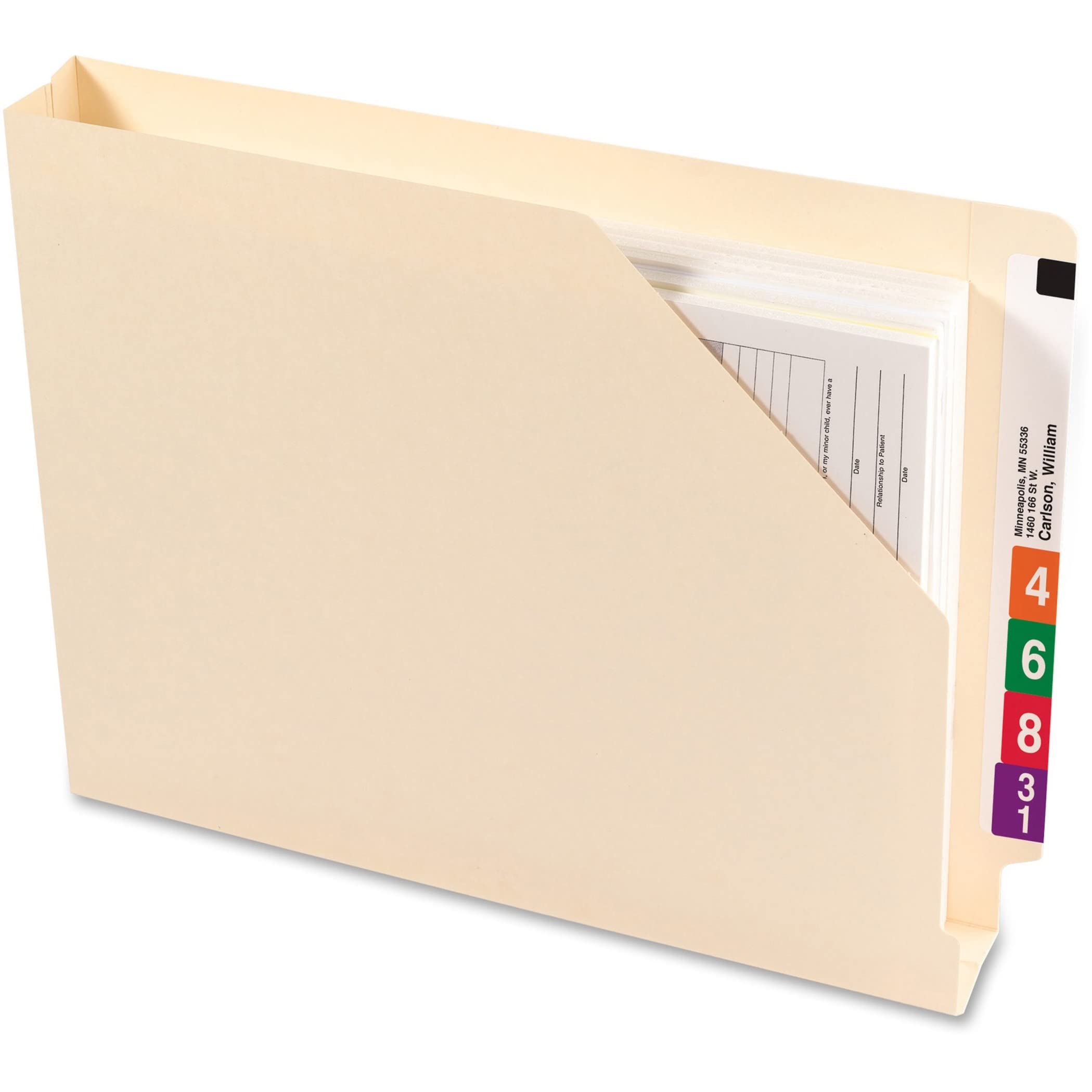 Amazon.com: Smead End Tab File Jacket, Shelf-Master Reinforced Straight ...