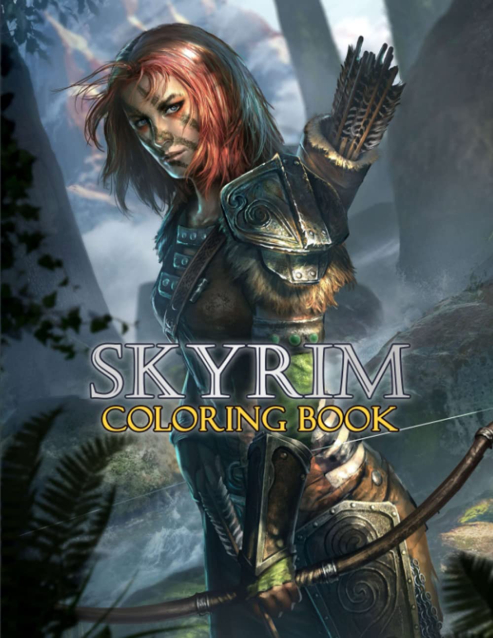 Skyrim Coloring Book: Anime Coloring Book With 50+ High Quality and ...