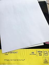 HP Printer Paper, Everyday A4 Paper, 210x297mm, 75gsm, 1 Ream, 500 ...