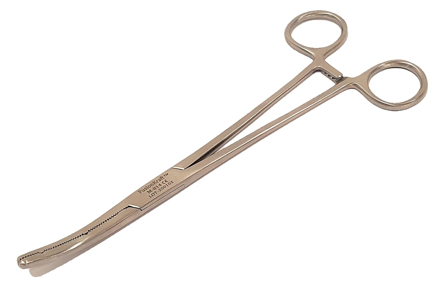 FusionKraft Heaney Hysterectomy Clamp Forceps, Double Tooth, Curved Jaw ...