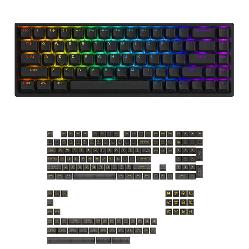 Buy Akko Shine-Through 3068S 65% Hot-swappable Mechanical Keyboard ...