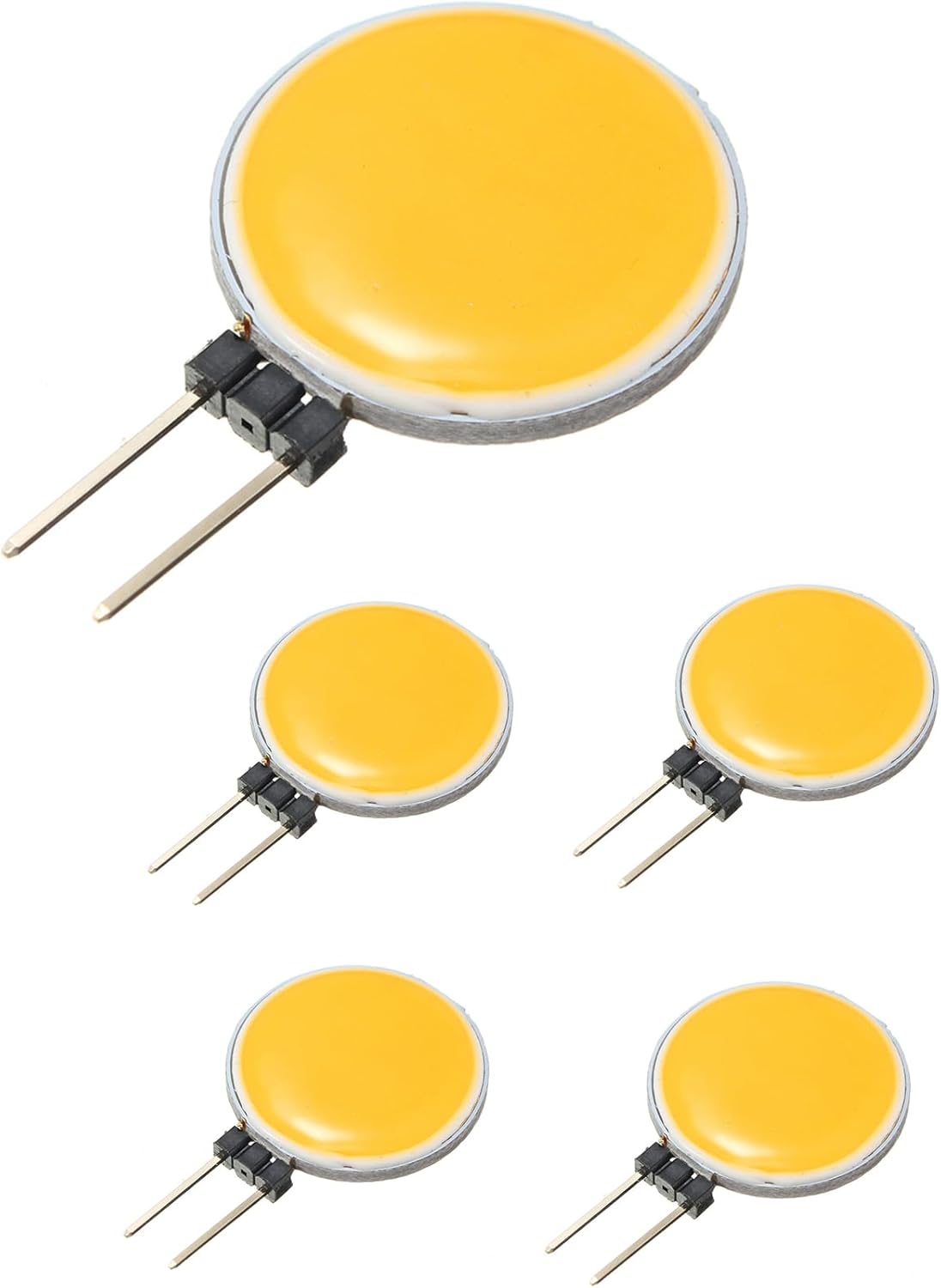 Amazon.com: WeiXuan G4 Disc COB LED Bulb AC/DC 12V 3W Bi-pin Marine ...
